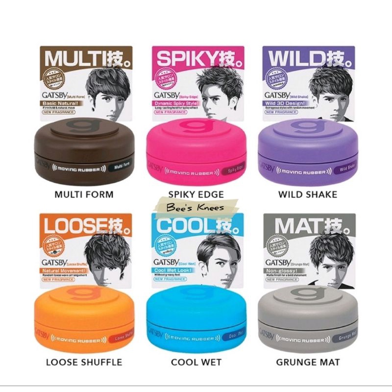 Gatsby Hair Styling 15g Moving Rubber cream wax pomade small trial ...