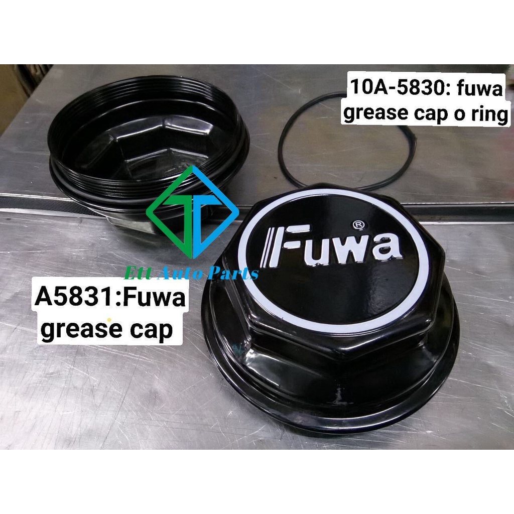 TRAILER 10A-5830 FUWA AXLE HUB GREASE CAP / A5831 AXLE COVER WITH O ...