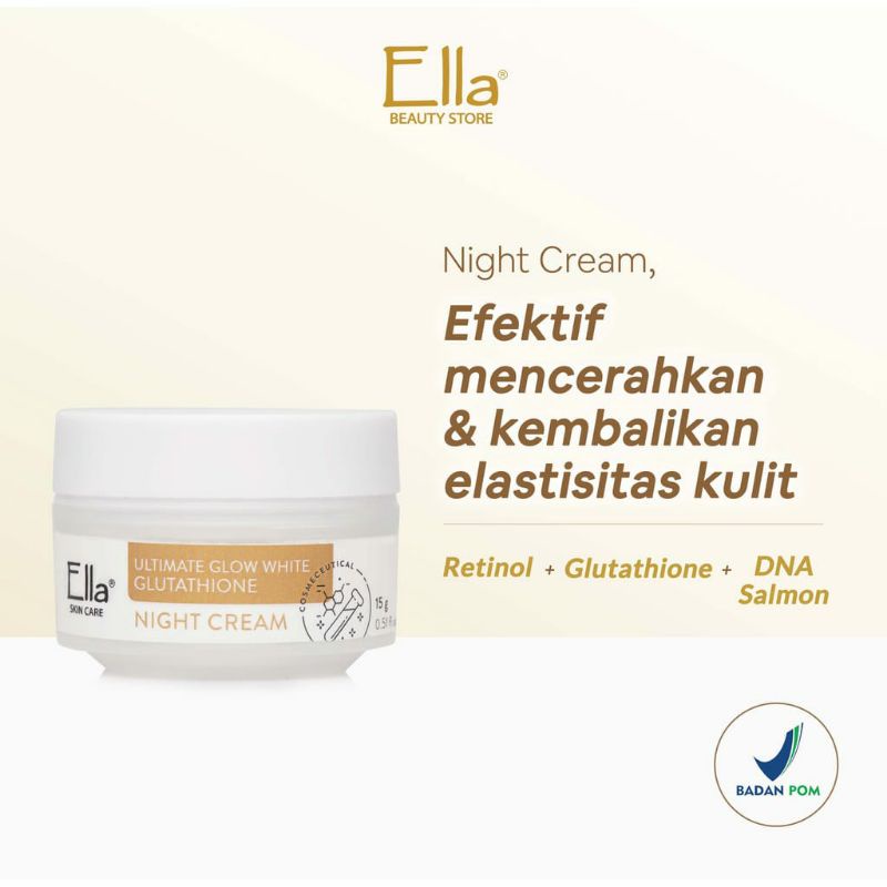 Ella Skincare Ultimate Glow White NIGHT CREAM With Salmon DNA ...