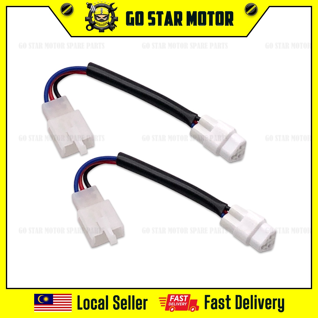 YAMAHA LC135 V2 V3 > V4 V5 V6 V7 Convert Front Signal Socket Soket Signal Depan Wayar Wire ...