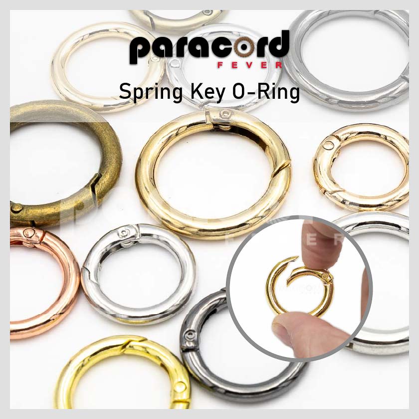 Shiny Elegant Quick Release Snap Spring Loaded Key Ring 25mm 28mm 35mm ...