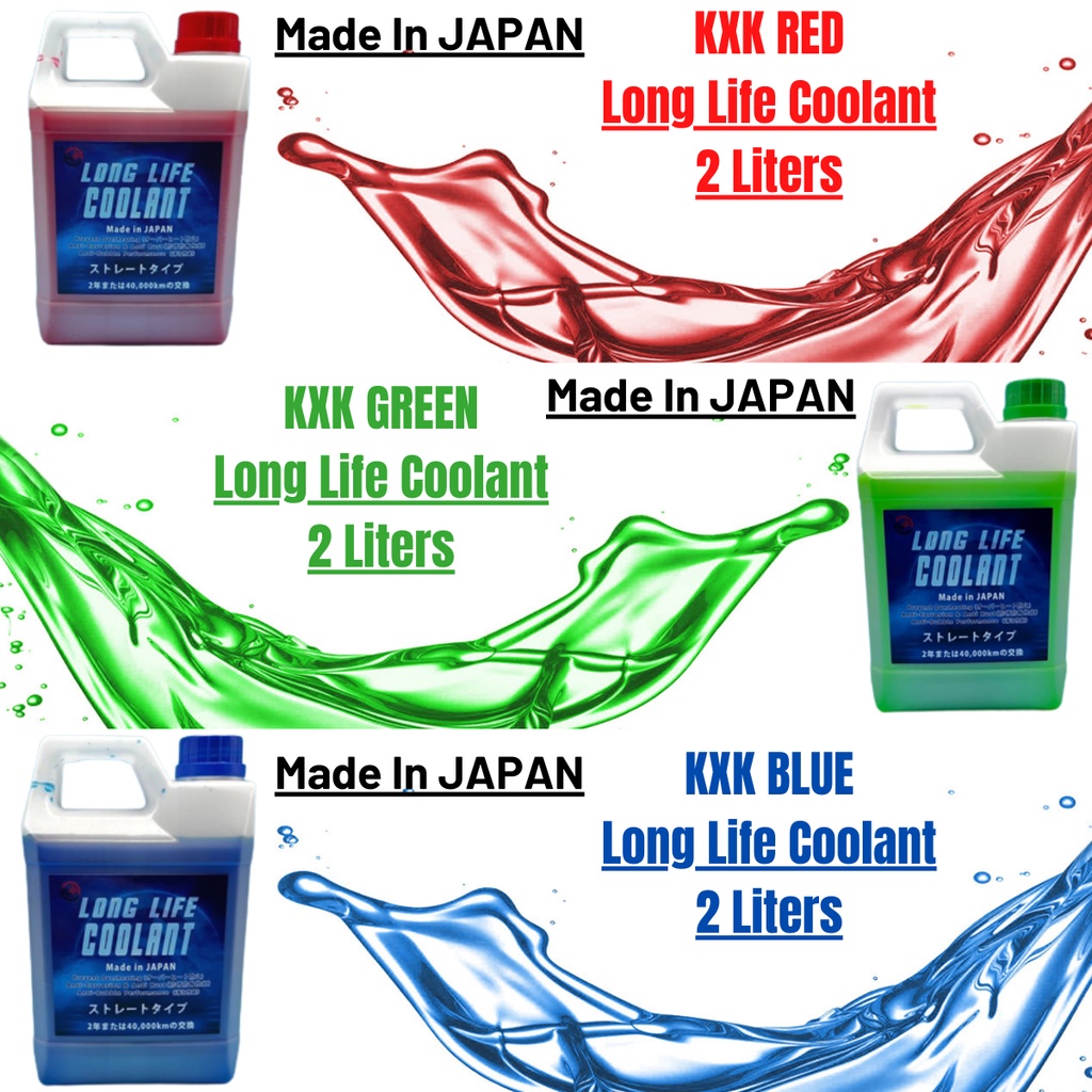 Original KXK Long Life Coolant 2Liters ( Made in Japan ) Red / Blue ...