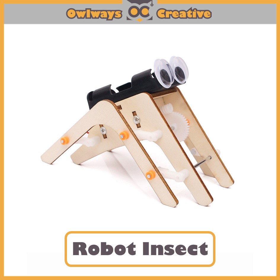 【1】Science STEM RBT DIY Robotics Set Assemble Wooden Kit Experiment ...