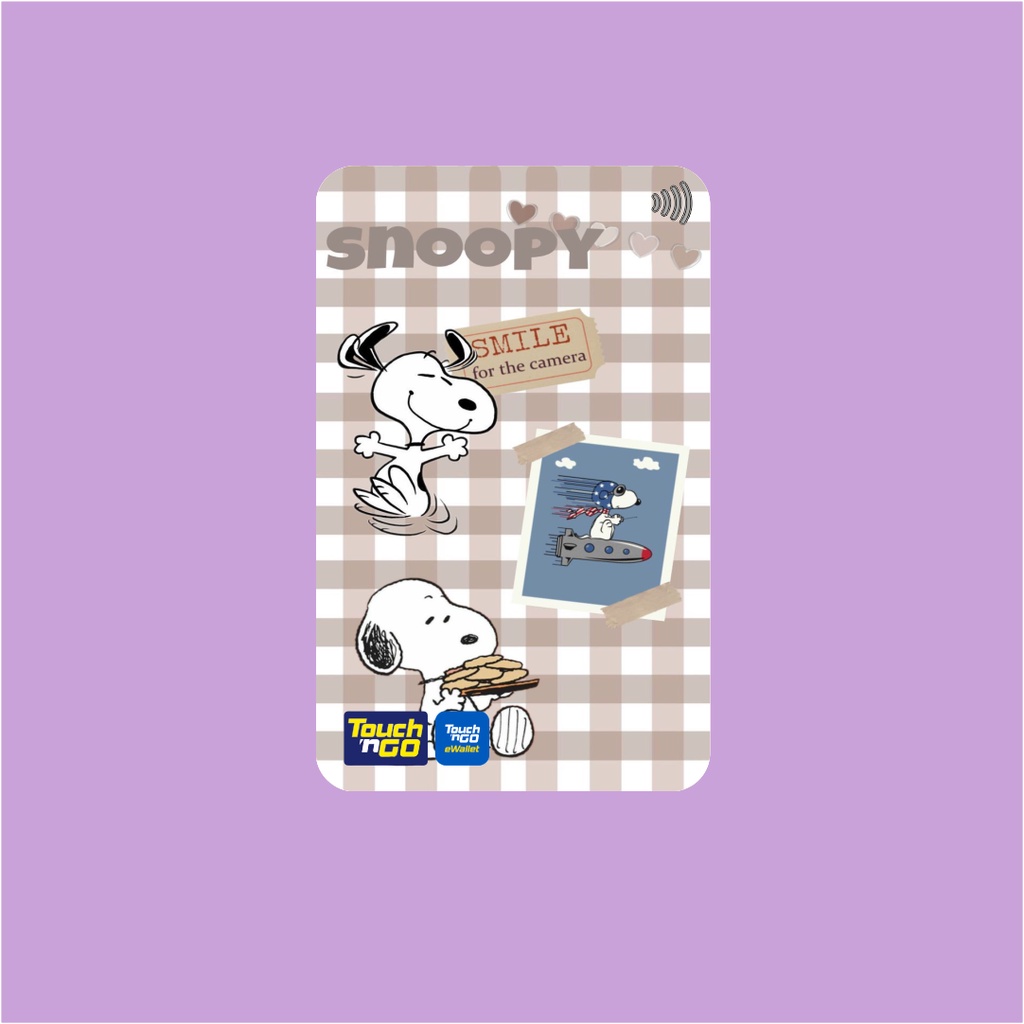 ( SNOOPY Series ) Touch n Go Card Sticker Cover TNG / MASTER / VISA ...