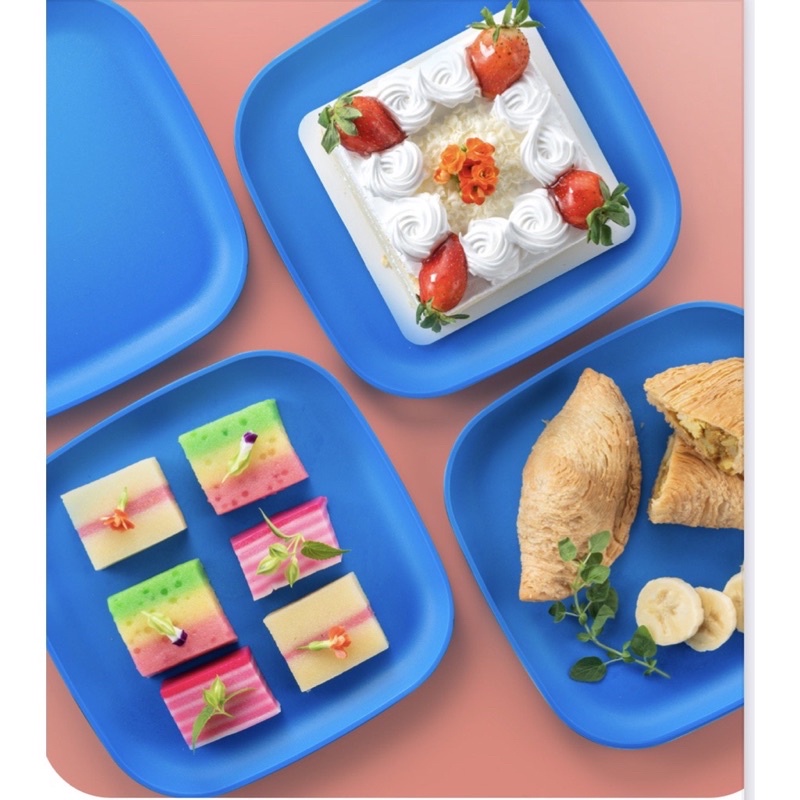Tupperware desert plate (4pcs) | Shopee Malaysia