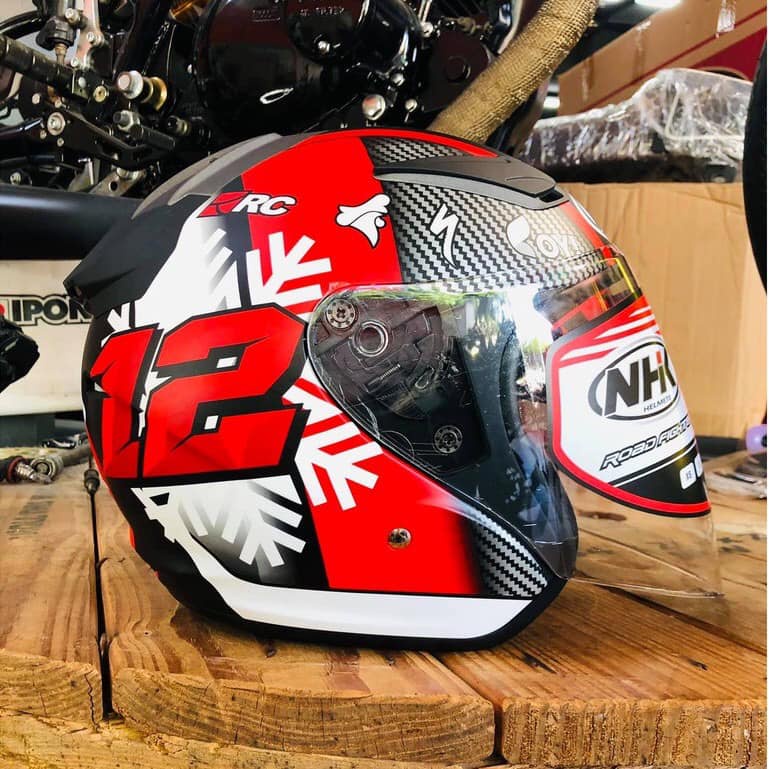 Original NHK R1 Double Visor Helmet UNECE Approved Motogp Honda Yamaha ...