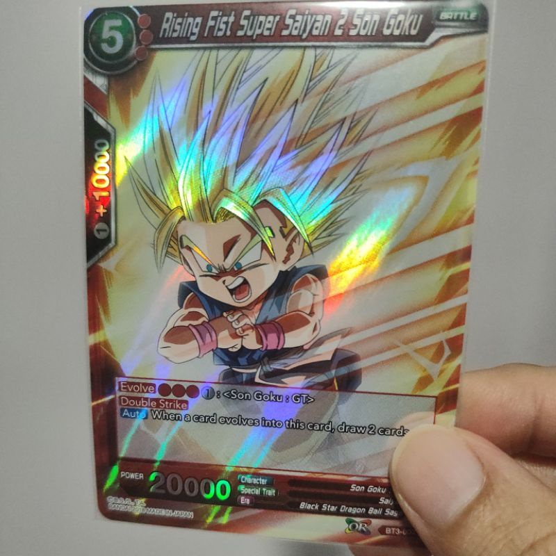 Dragon Ball Super CCG TCG I BT3-004 R Rising Fist Super Saiyan 2 Son Goku (foil) | Shopee Malaysia