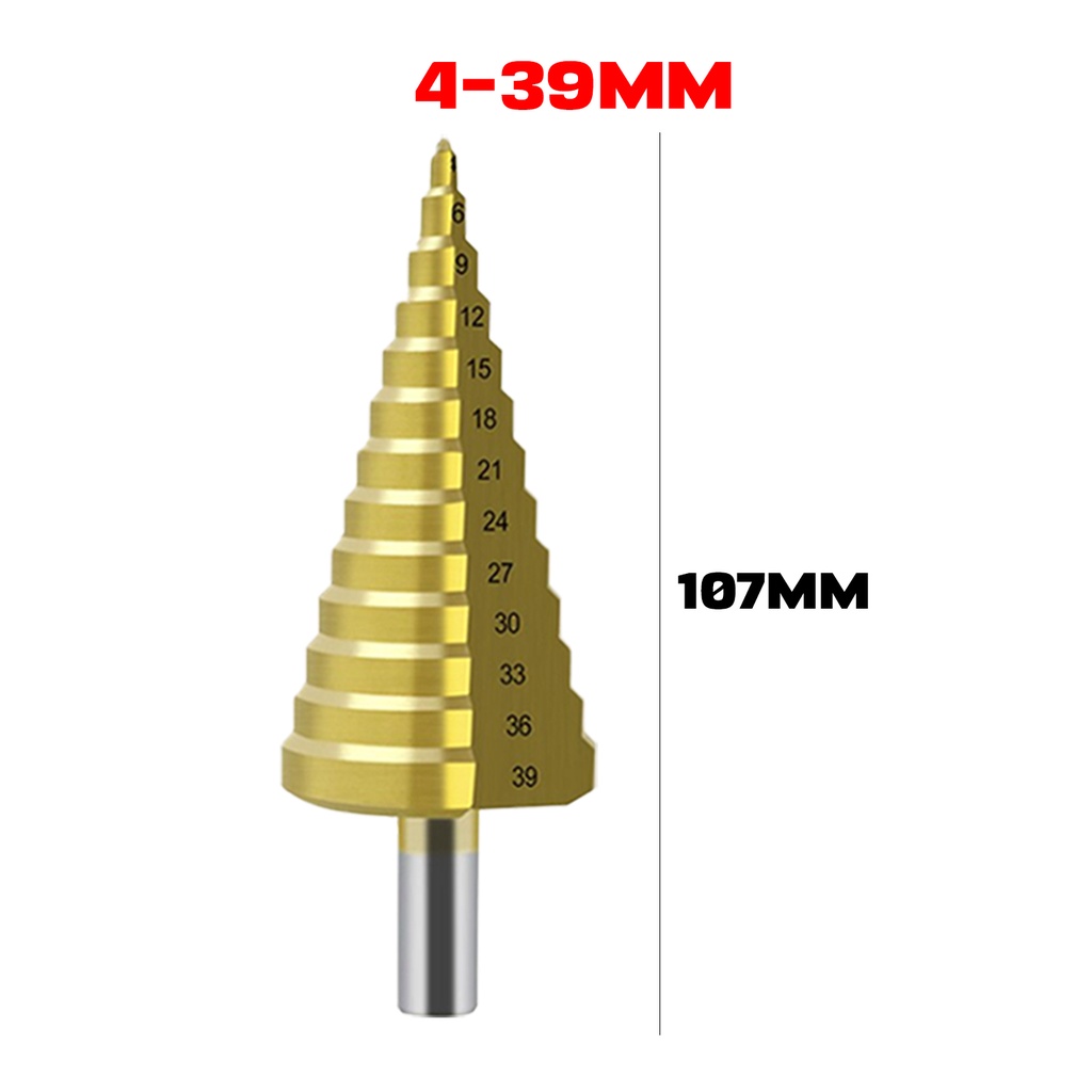 Step Drill Bit Mata Drill Besi Tebuk Lubang Hole Drill Bit Cone Drill ...