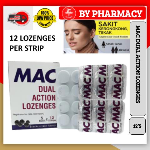 MAC DUAL ACTION LOZENGES 12S/STRIP | Shopee Malaysia