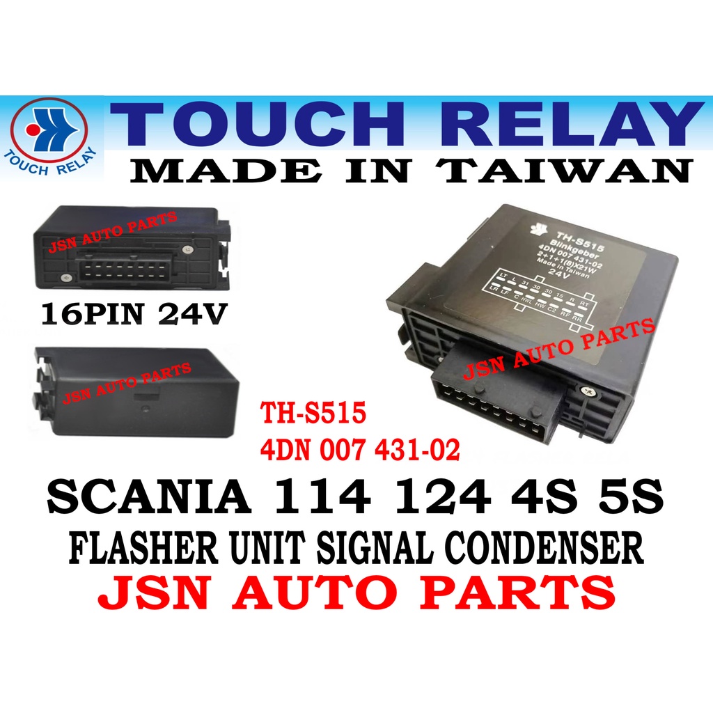 TH-S515 16 PIN 24V FLASHER UNIT SCANIA 114 124 4S 5SERIES LORRY TRUCK ...