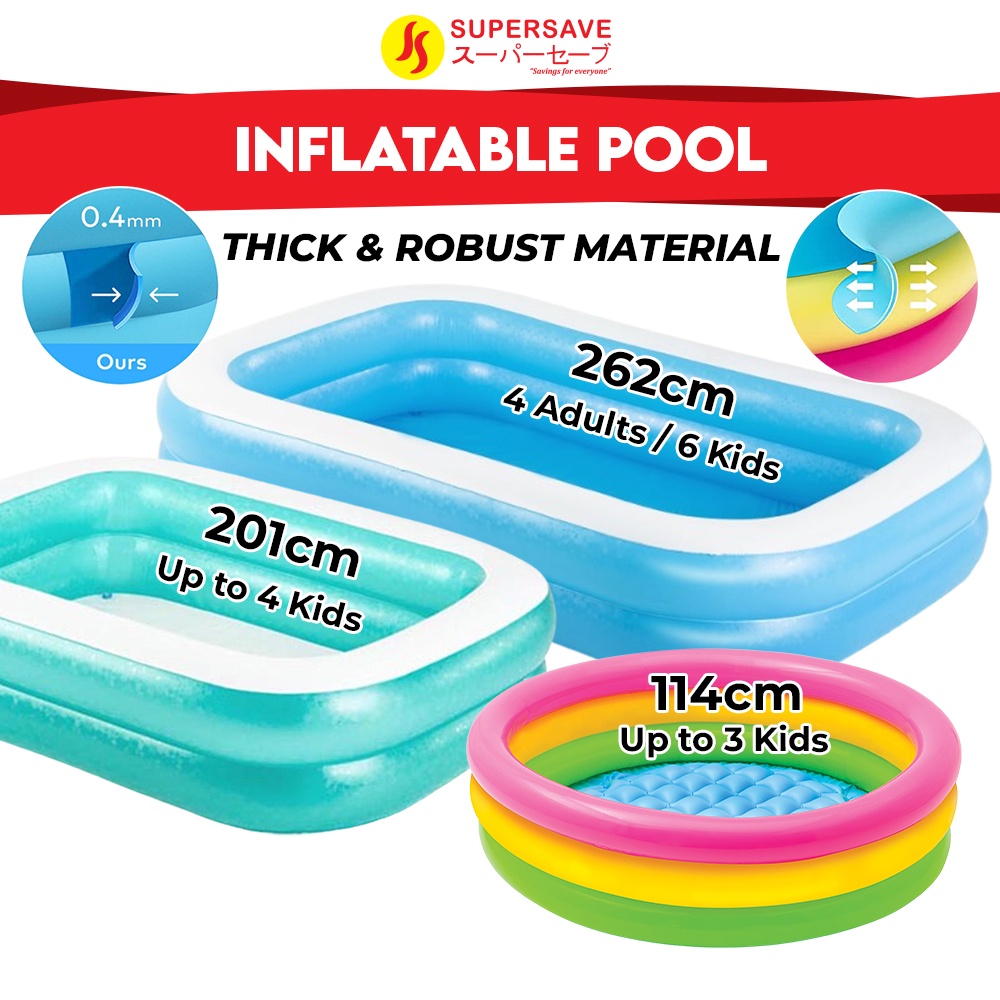 SUPERSAVE BESTWAY INTEX Swimming Pool Kids Inflatable Baby Kid Adult ...