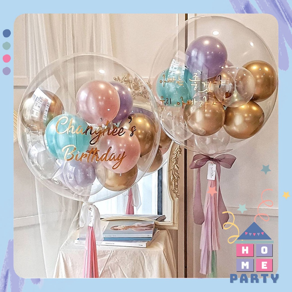 Transparent Bobo Balloons Birthday Decoration Jumbo Balloons Party ...