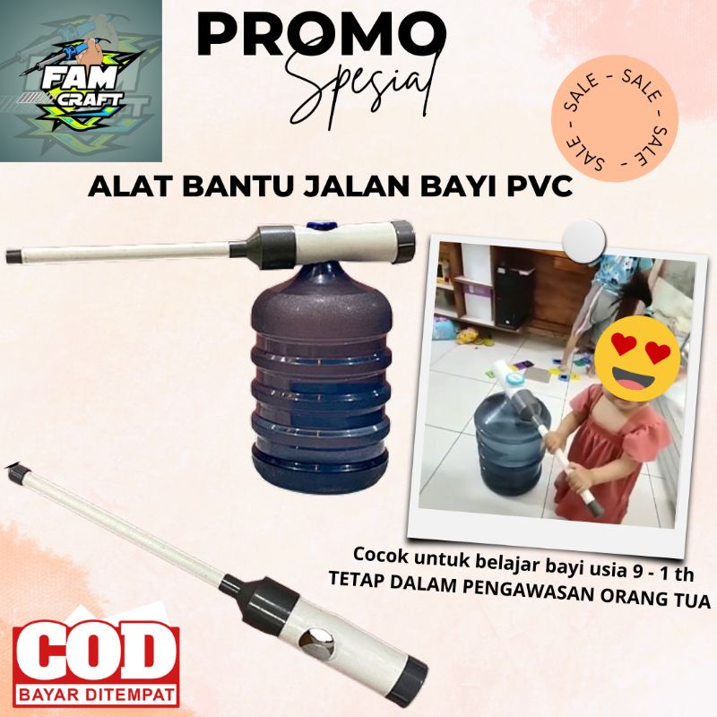 Pvc pipe baby walker/ pvc pipe baby walker/ rolling pin | Shopee Malaysia