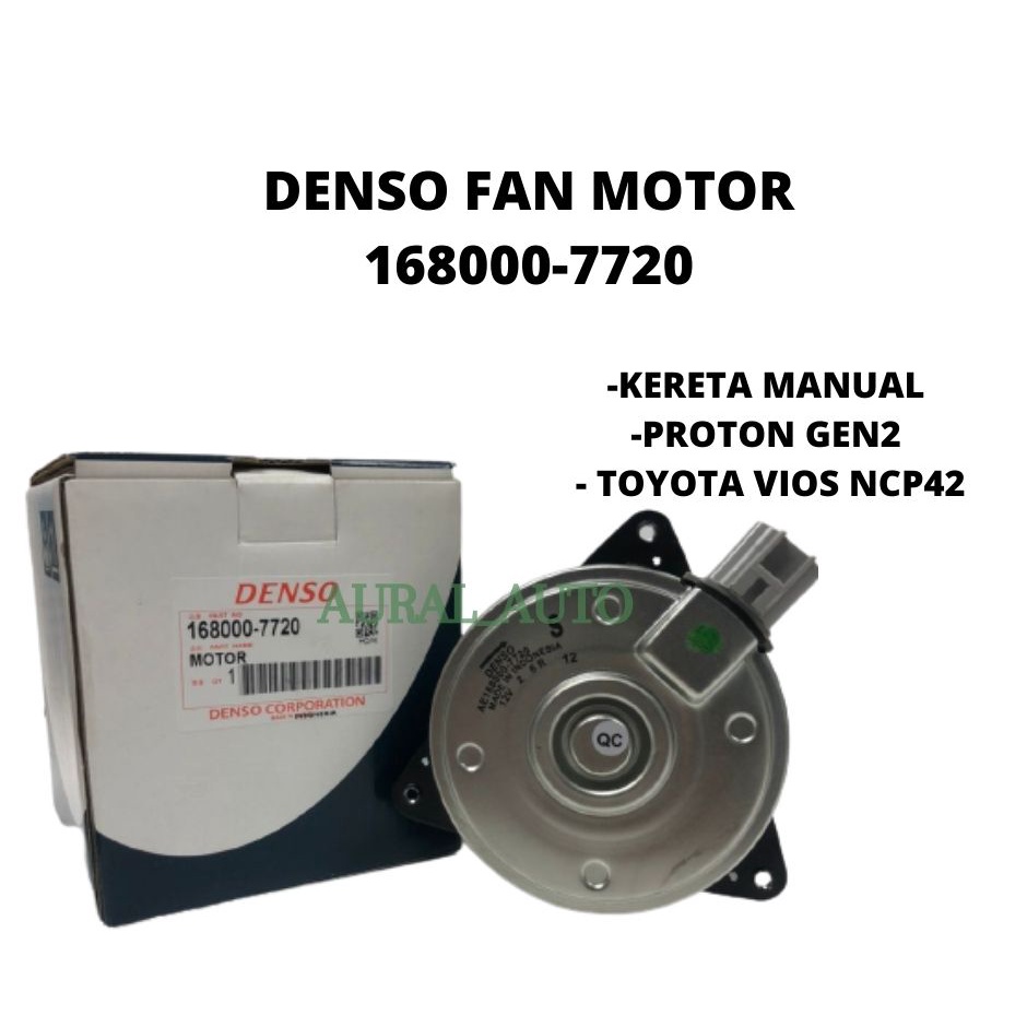 Denso Radiator 168000-7720 Kipas Motor Fan Motor 7720 Proton Gen2 For ...