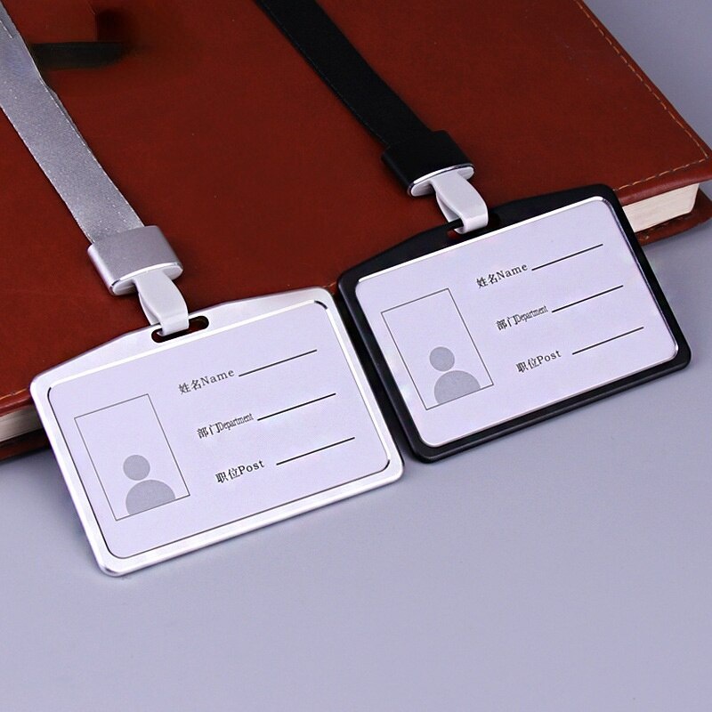 Aluminum Alloy Badge Holders ID Card Holders Work Business Pass Case ...