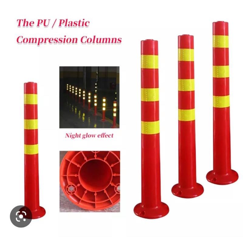 [PALING MURAH] PVC Reflective light Road Safety Cone Traffic Cone ...