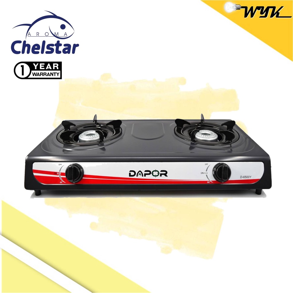 Chelstar Dapor Table Top Epoxy Double Burners Gas Cooker Gas Stove D ...