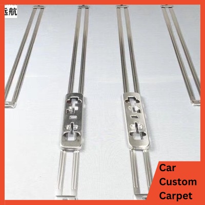 Alphard Vellfire car rail seat rail cover glossy aluminium silver alloy ...