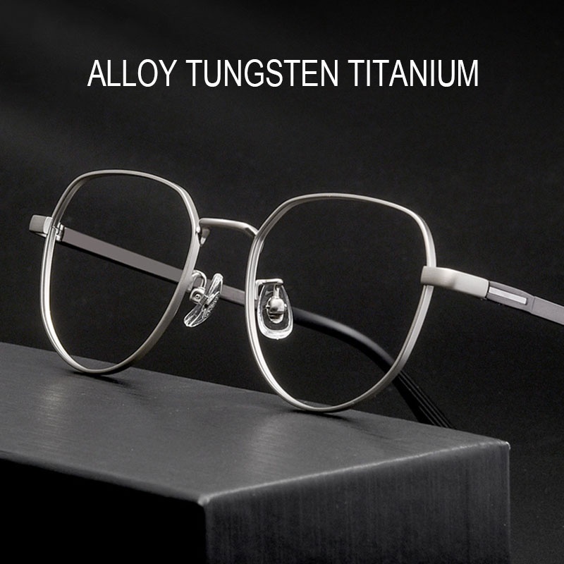 Tungsten Titanium Spectacles Frame Ultem PEI Plating Frame Eyeglasses ...