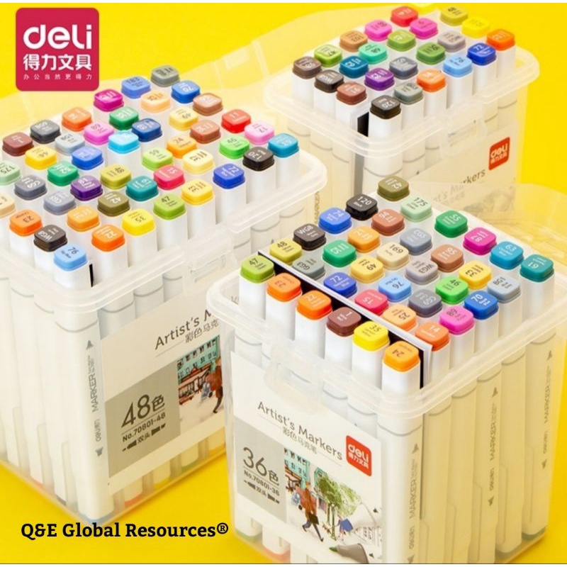 [READY STOCK 🇲🇾] - Deli 70801 Art Markers Drawing Colouring Drawing ...