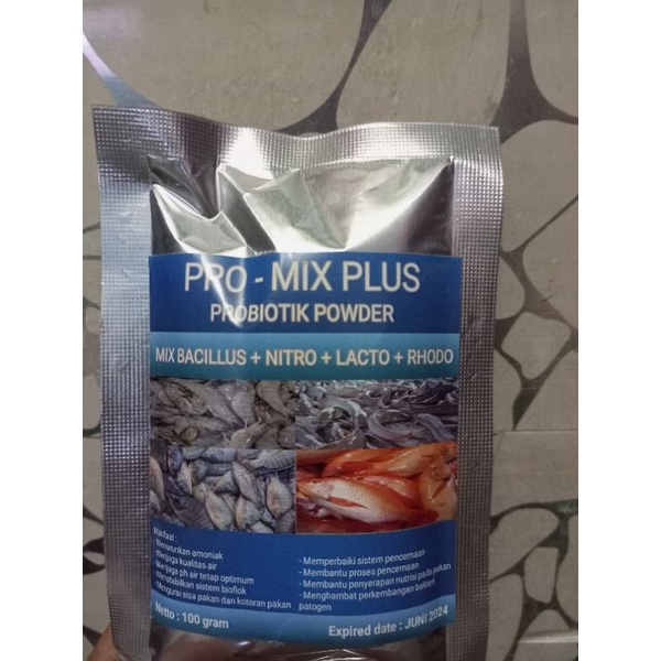 Probiotic pro mix plus 100 grams / biofloc probiotic / pro mix plus ...