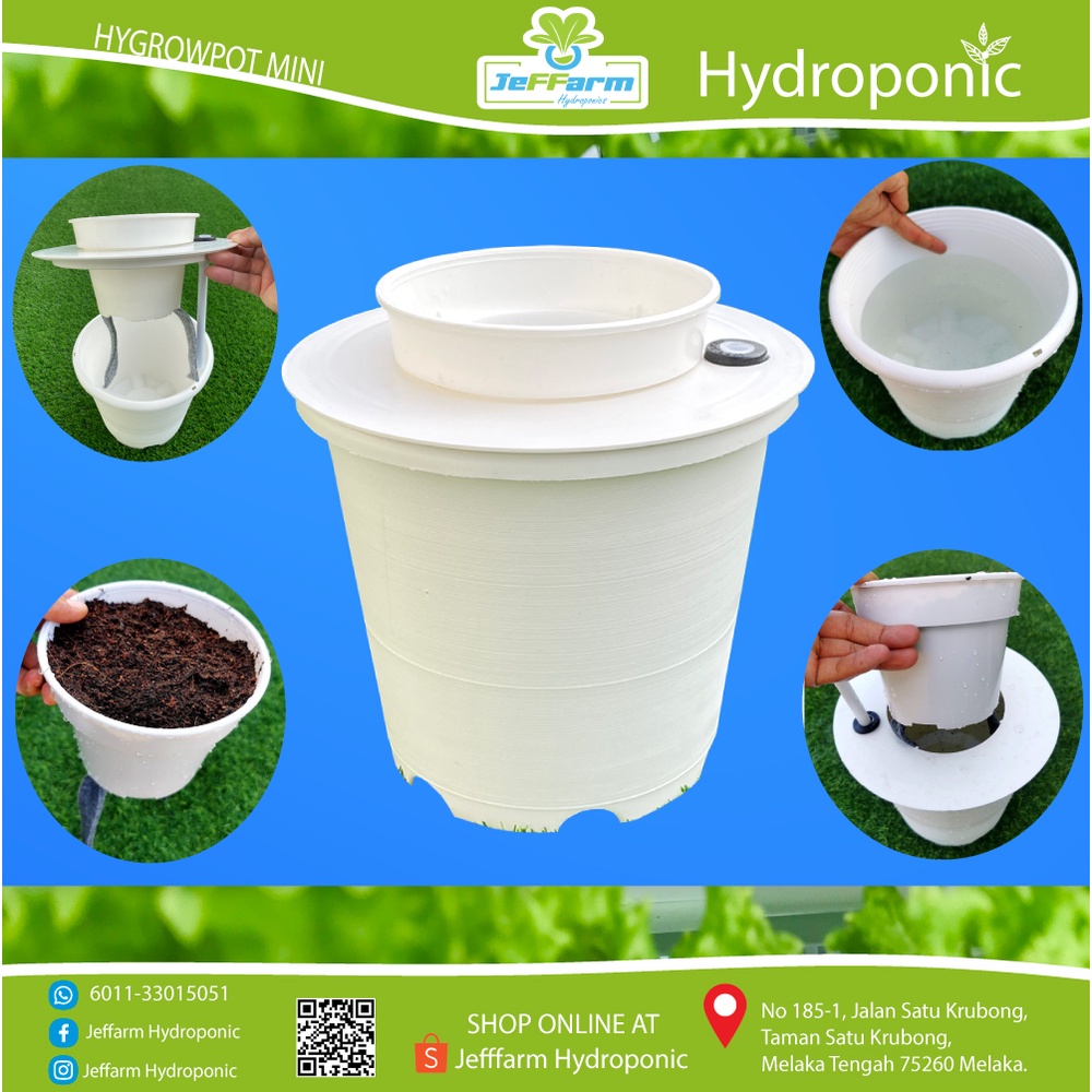 1 UNIT PASU HYGROWPOT MINI | JEFFARM HYDROPONIC | Shopee Malaysia