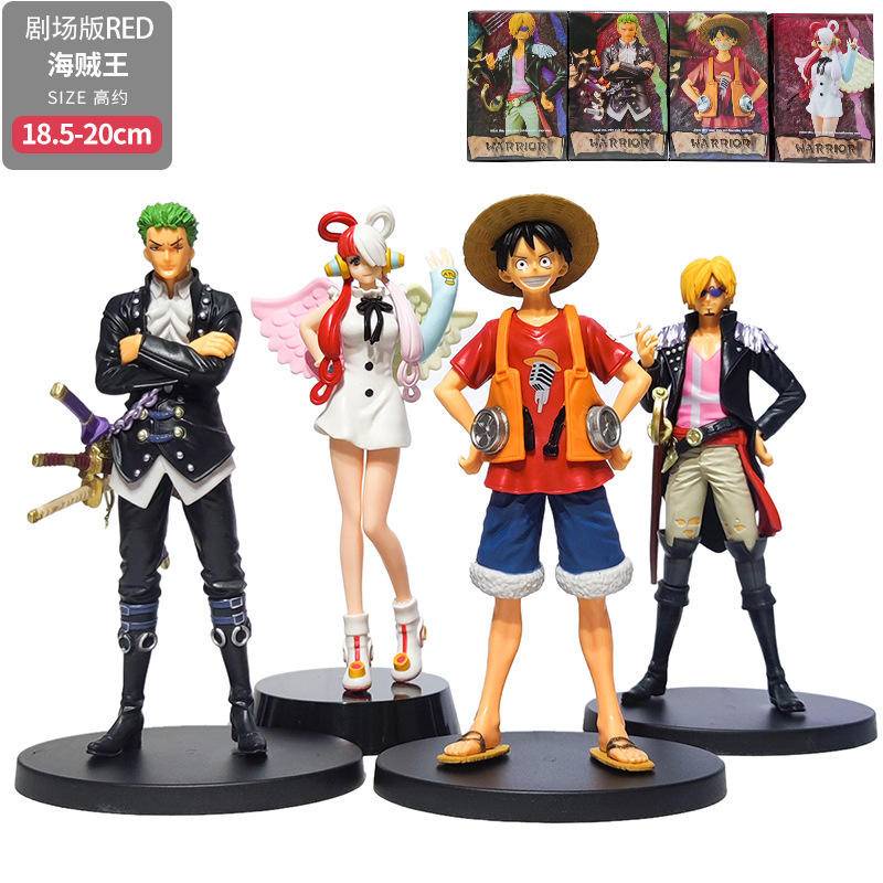 One Piece DXF Theatrical Version RED Luffy Yamaji Zoro Uta Statue ...