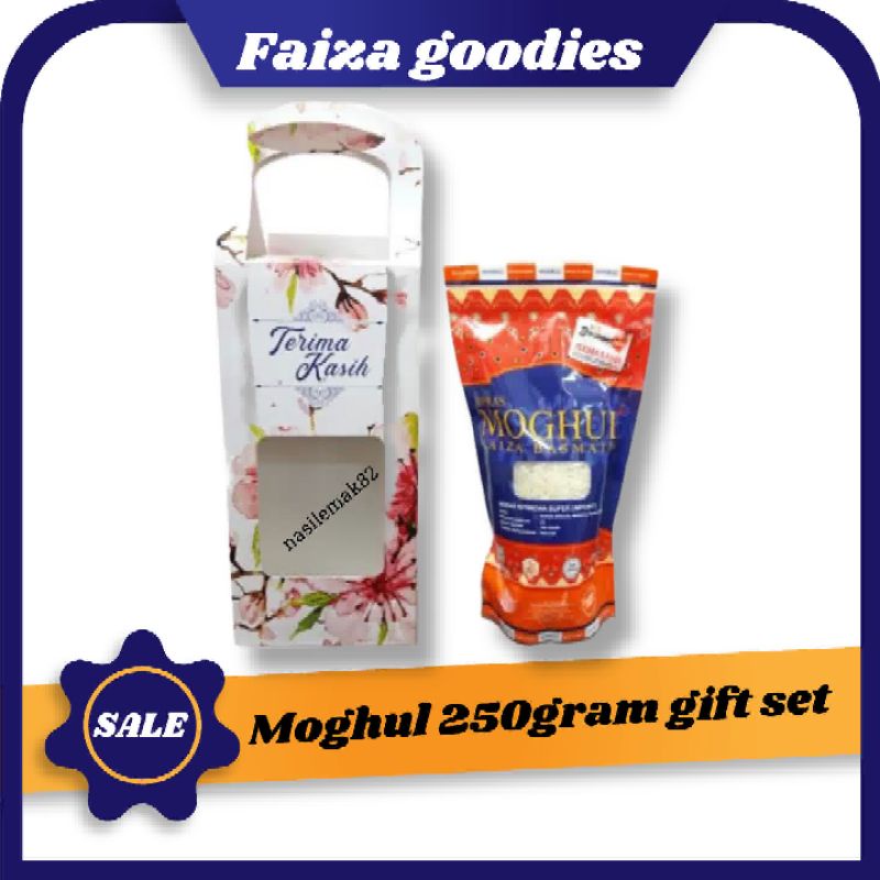 (50 packs) Faiza Goodies Pack Beras Moghul / Ummi Basmathi 250gram, Kopi Gantang door gift pack ...