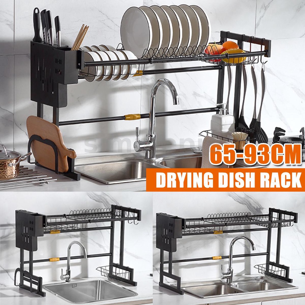 Simplepie Dish Drying Rack Over Sink Drainer Shelf Kitchen Storage