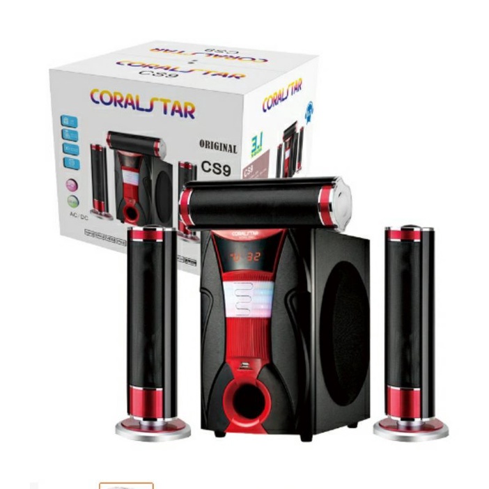 CORALSTAR 3.1 X-BASS CS9&cs10, HIFI MULTIMEDIA SPEAKER SYSTEM | Shopee Malaysia