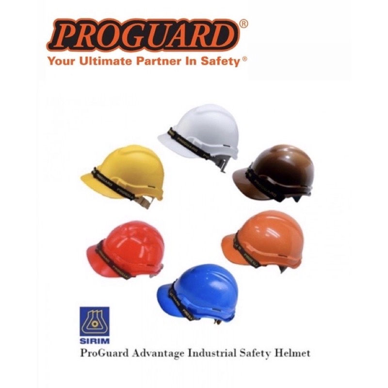 PROGUARD/ Uvee Industrial Safety Helmet Sirim Certified | Shopee Malaysia