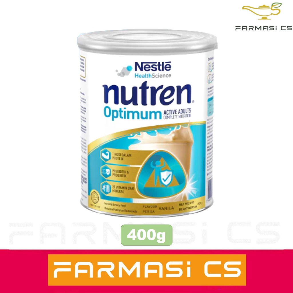 Nestle Nutren Optimum Active Adults Complete Nutrition 400g EXP:02/2027 ...