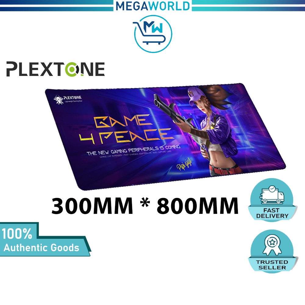 PLEXTONE Large Gaming Mouse Pad Anti-Slip Rubber Base Extended Mouse ...