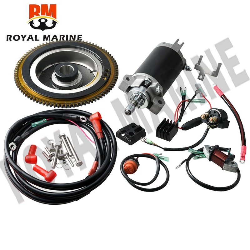 Electric Starter Kit For YAMAHA T40 2 Stroke 40HP Starter Motor set ...