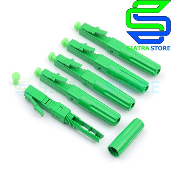 HIJAU Fiber Optic LC APC Fast Connector | Ftth Fast LC APC Green ...