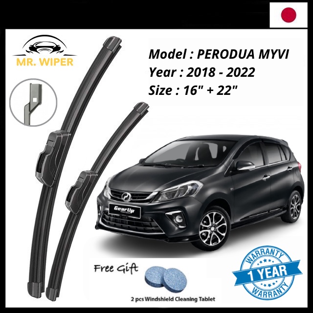 🔥MR WIPER🔥 PERODUA MYVI Gen 3 NEW (2018-PRESENT) MR WIPER JAPAN ...