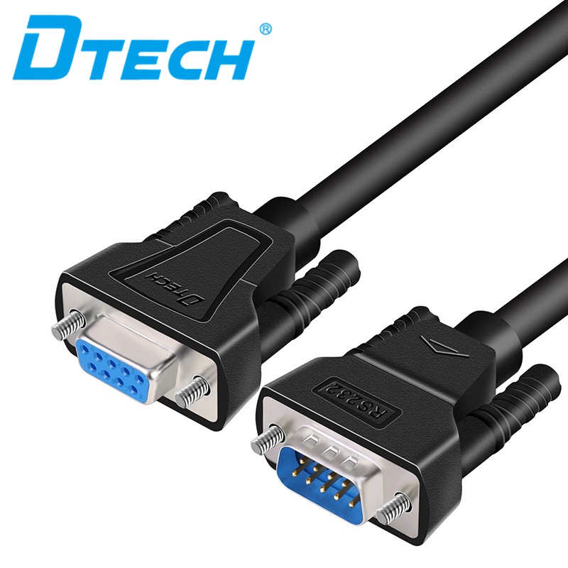 DTECH RS232 Serial Port Cable Male To Female DB9 Nine-Pin com Straight ...