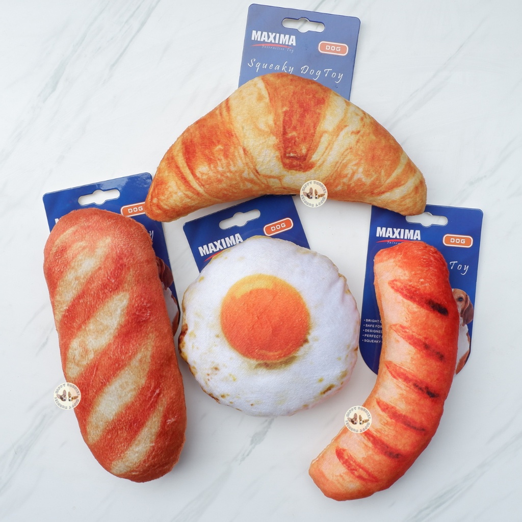 Breakfast Squeaky Plush Dog Toy/ Sound Dog Toy | Shopee Malaysia