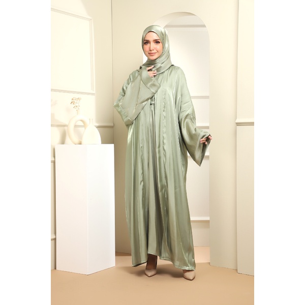 Abaya Sakri Sage Green | Shopee Malaysia