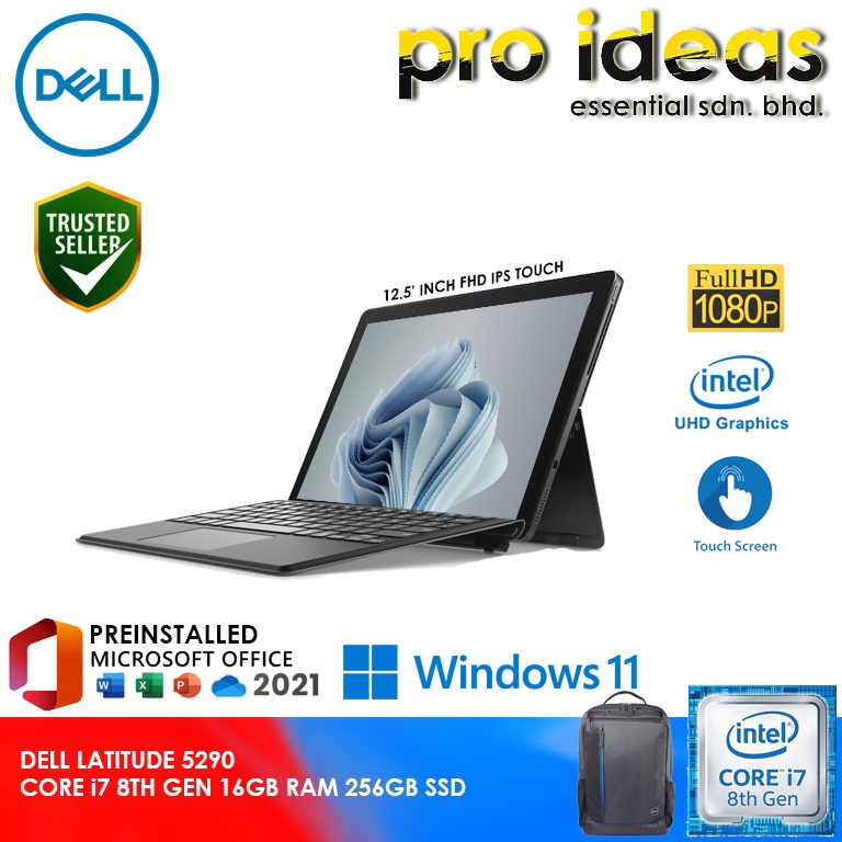 DELL Latitude 5290 2-in-1 Business Laptop | DETACHABLE | CORE i5 and i7 ...