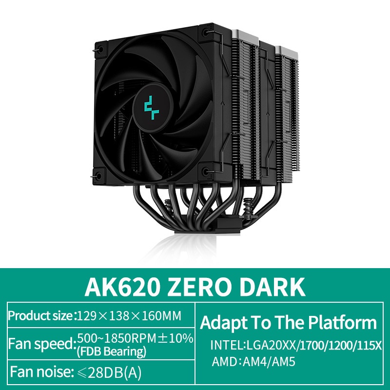 Deepcool AK620 Digital Pro / Digital / Standard / White / Zero Dark CPU ...