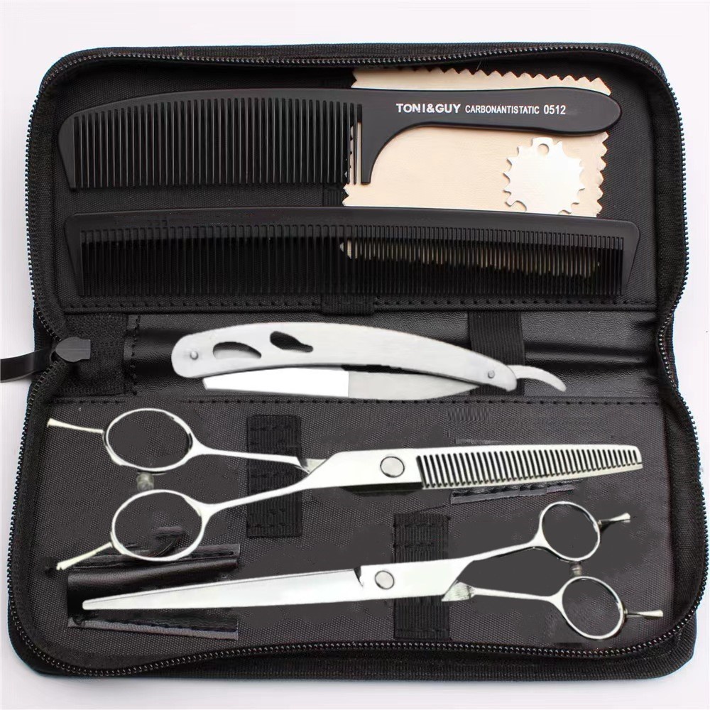 7 Inch Professional Hair cutting Scissors Set Household Barber Scissors ...