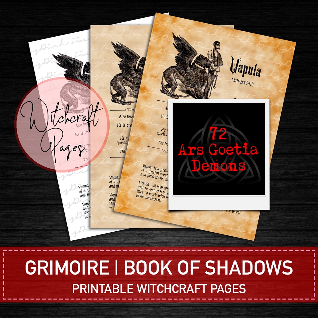 FuchsDich Printable VAPULA 72 Ars Goetia Demons | Witchcraft | Book of ...