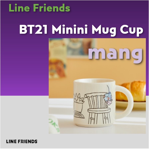 2023 NEW Line Friends BTS BT21 Minini Mug Cup 355ml - mang | Shopee ...