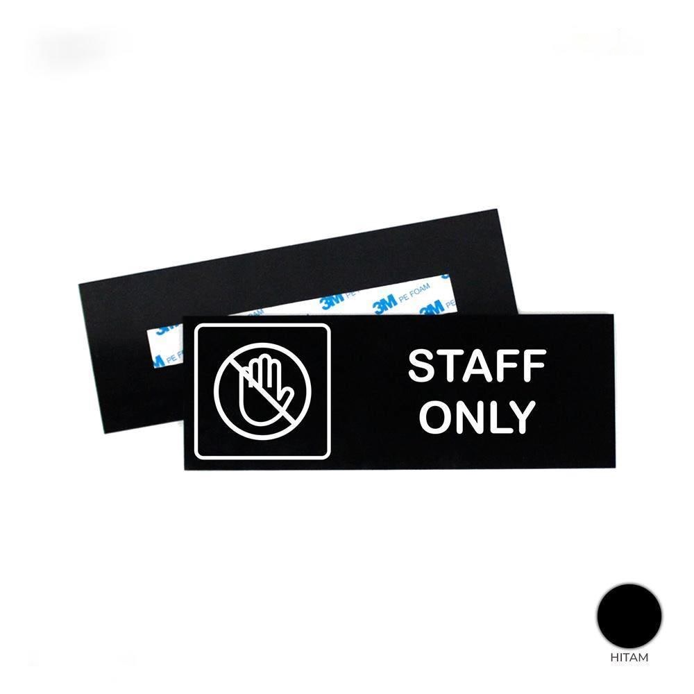 Staff only sign board - staff logo board only - acrylic sign board ...