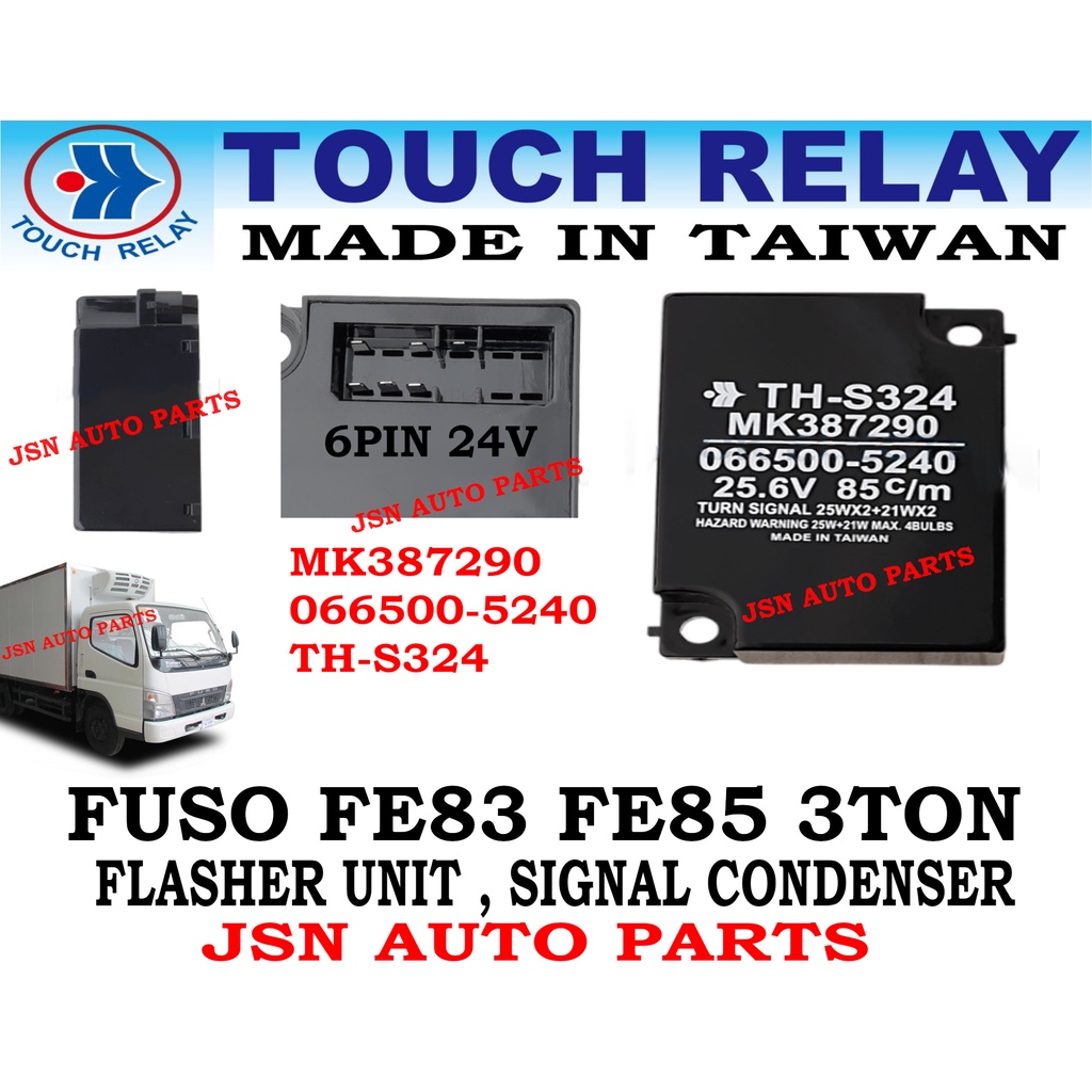 TH-S324 FLASHER UNIT 6PIN 24V FUSO FE83 FE85 LORRY TRUCK SIGNAL ...