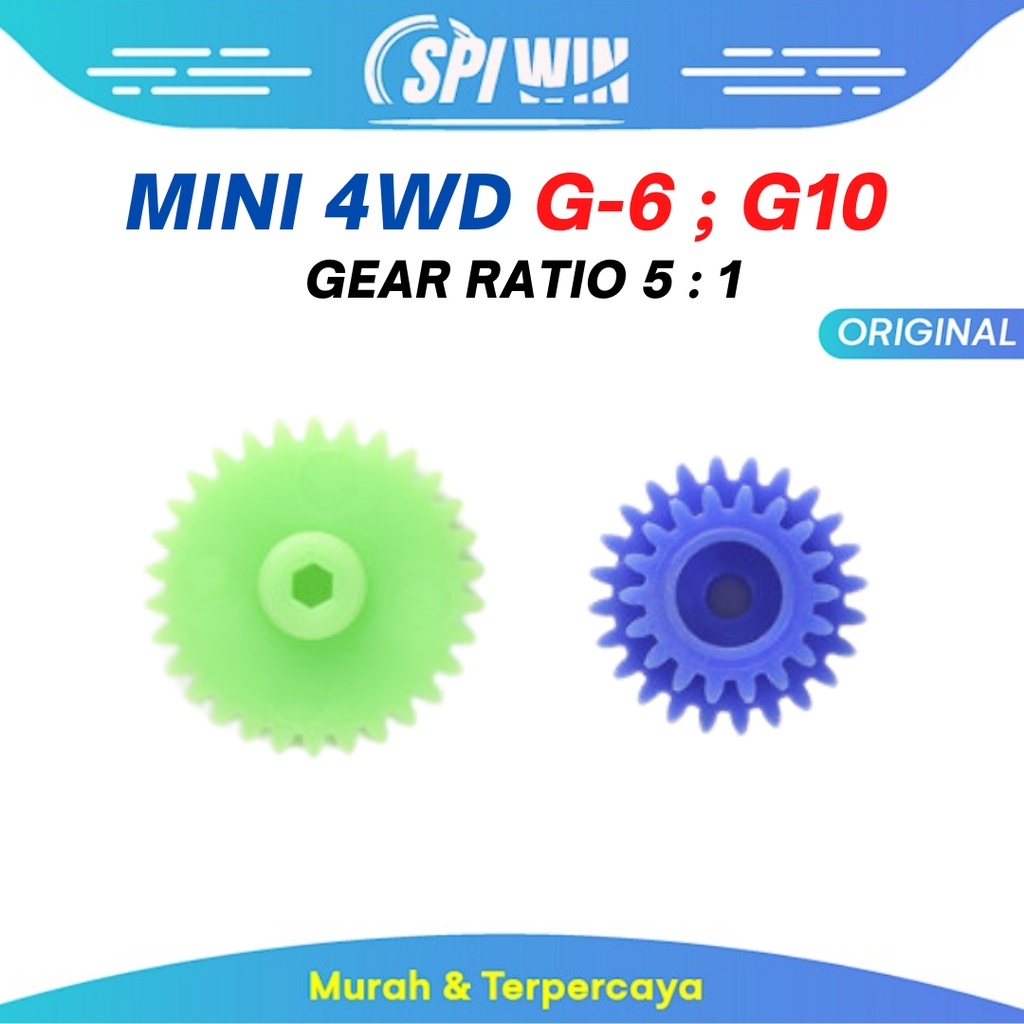 Original Tamiya Gear G-6 and G-10 Gear Ratio 5 : 1 - 10303 | Shopee ...
