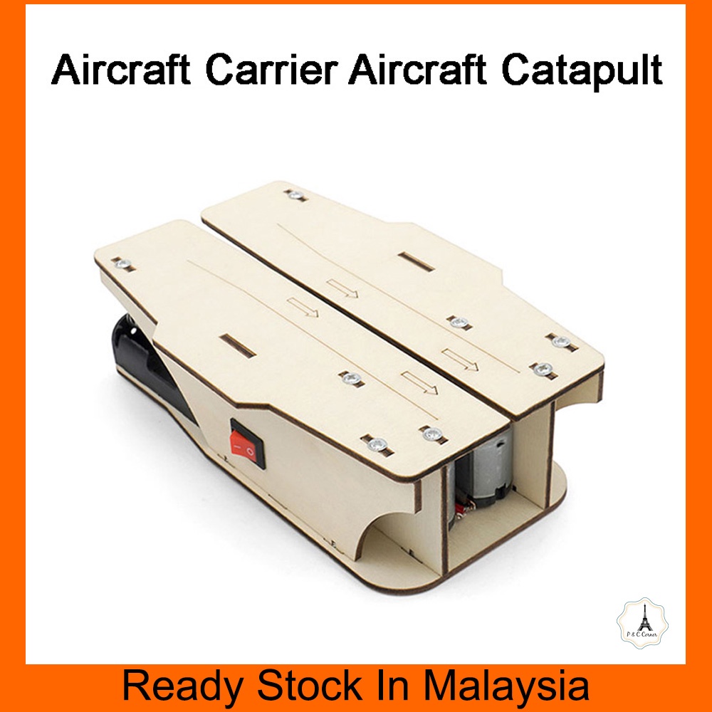 DIY Wooden Aircraft Carrier Aircraft Catapult Educational Kits For ...