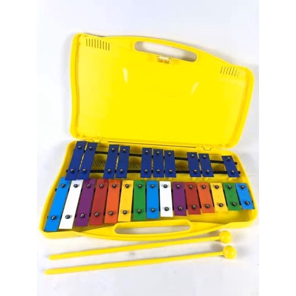 25 Tones Glockenspiel Musical Hand Xylophone Orff Hand Knock Piano ...