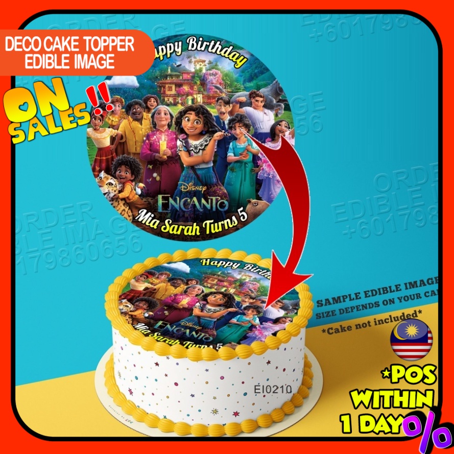 Printing EI Encanto Family Edible Image Print Cake Photo Icing Paper ...